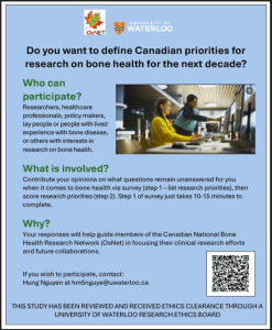 Help Shape Canada’s Bone Health Research for the Next Decade ...