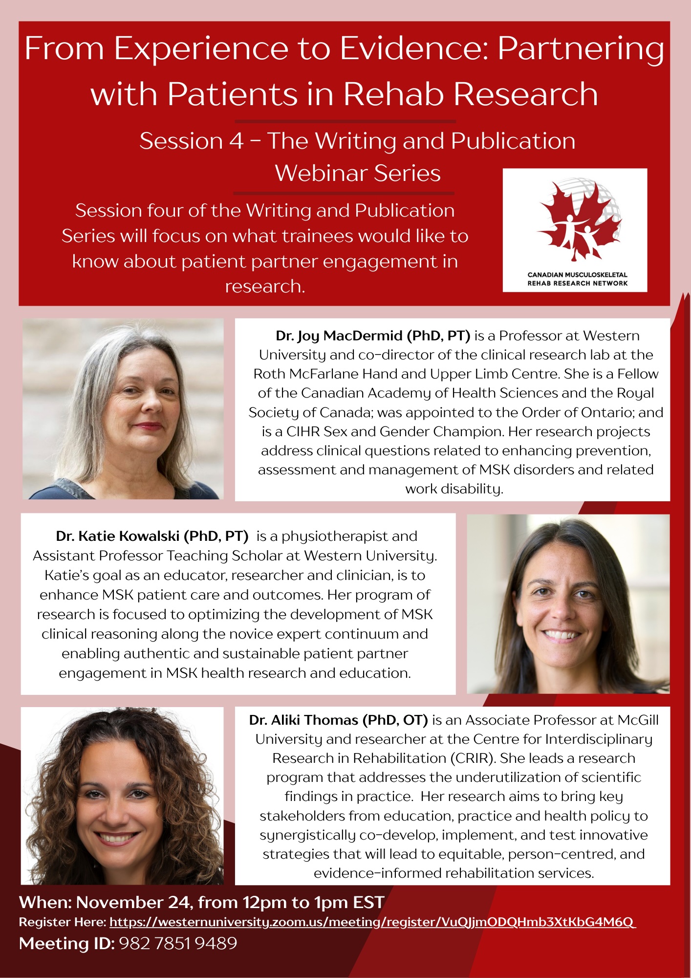 From Experience to Evidence: Partnering with Patients in Rehab Research ...